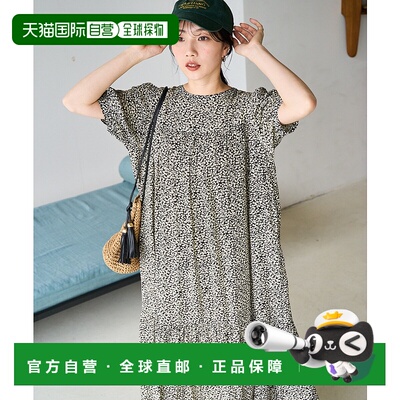 1h可退 日本直邮FREAK'S STORE女士复古小花图案长袖连衣裙 13142