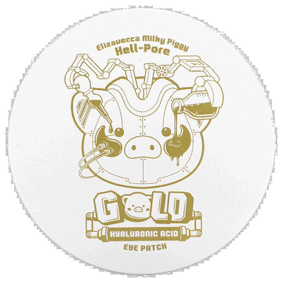 香港直邮Elizavecca伊丽莎白眼贴黄金透明质酸平滑细纹时尚6正品