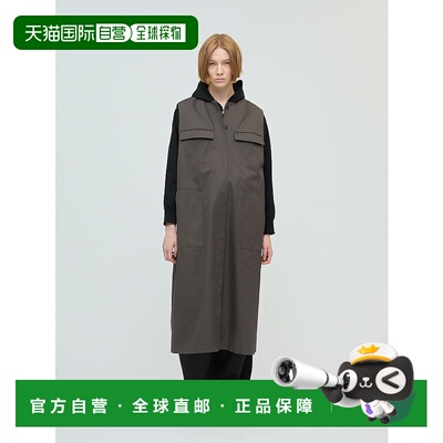 1h可退 日本直邮mizuiroind 女装 立领长款无袖马甲 双口袋设计