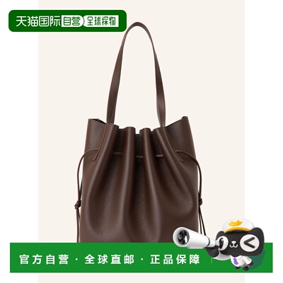 香港直邮YUZEFI 女士水桶包 100316664315000 CO 深棕色 SCALLOP