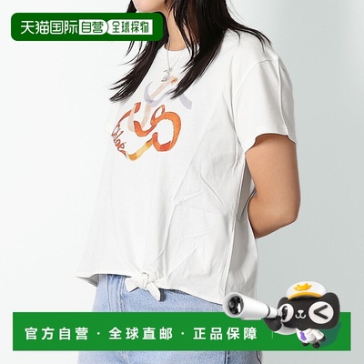 日本直邮Chloe Kids / CHLOE' KID'S 女童短袖圆领T恤 （米白色杏