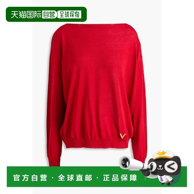 香港直邮valentino 华伦天奴 女士 羊绒真丝混纺毛衣 B3KC48B8301