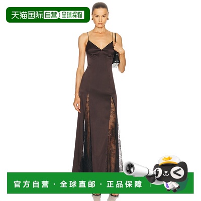 1h可退 香港直邮潮奢 Staud 女士 Trinity 真丝连衣裙 R25P2203SN