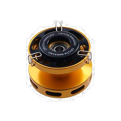 达亿瓦CRYSTIA WAKASAGI电动渔轮专用线杯 线轴 黑/金