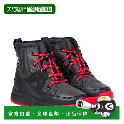 1h可退 香港直邮Sorel 冰熊 男童 Whitney™ 皮革边靴子童鞋