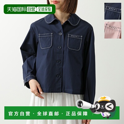 日本直邮MARNI KIDS 女童/女童长袖夹克 M01730 M00UV 胸前饰有刺