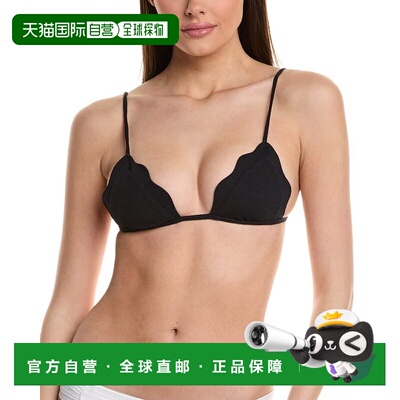 自营 ViX Firenze Lou Paral Triangle Bikini Top - black 美国