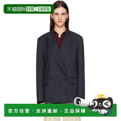 1h可退 香港直邮潮奢 The Frankie Shop 女士 海军蓝 Newark Doub