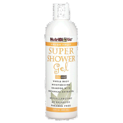 香港直邮NutriBiotic,级沐浴露，无皂，新鲜水果，12 液量盎司（3