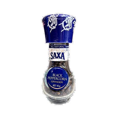 澳大利亚直邮SAXA黑胡椒颗粒烧烤牛排西餐披萨调味料带研磨器45g