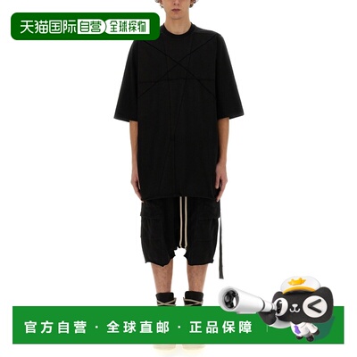 香港直邮rick owens 瑞克 欧文斯 DRKSHDW 男士 棉质T恤 DU01D127
