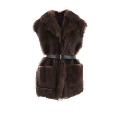 PRADA 女士外套 59463SOOO15PFF0343 AW2024 酒红色