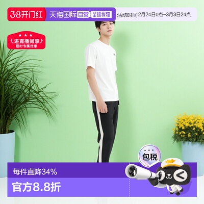 韩国直邮the north face北面纯棉圆领印花休闲套头男女同款T恤新