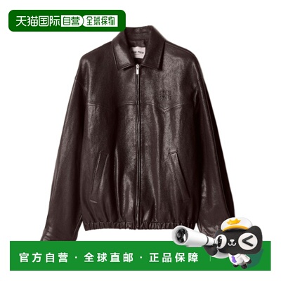 1h可退 Miu Miu 皮质短款夹克 MPW00919E6SOOO长袖
