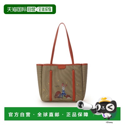1h可退 日本直邮Samantha Thavasa女士Zootopia联名托特包 仿帆布