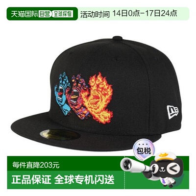 日本直邮NEW ERA 59FIFTY SANTA CRUZ 3尖叫之手帽子 [14384271]