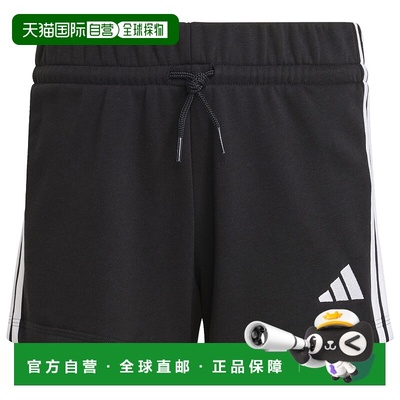 1h可退 香港直邮ADIDAS 男童短裤 7013543BLACKWHITE CO 黑色