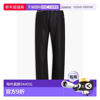 1h可退 香港直邮MISSONI 米索尼 男士 钩花棉混纺长裤 US24SI0GBR