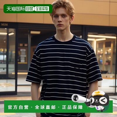 1h可退 日本直邮nonnative 男士清凉条纹短袖T恤 NNC4611