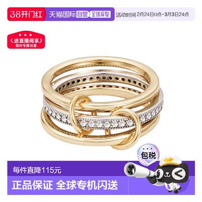 自营adornia14k Gold and Silver Plated Connected 3-Piece Ring