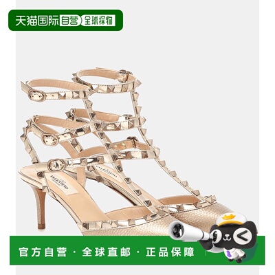 1h可退 香港直邮valentino 华伦天奴 女士 Garavani 铆钉皮质浅口