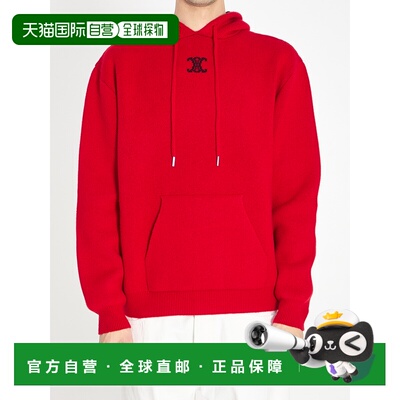 1h可退 香港直邮CELINE 男士针织衫 RY0QZ0X7327BK CO 红色 Sweat