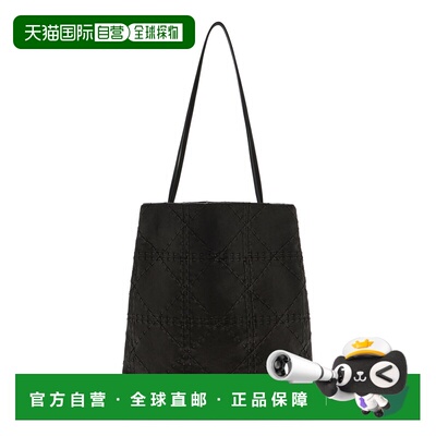 1h可退 香港直邮The Row 女士 Lilou 刺绣皮革手提包 black黑色