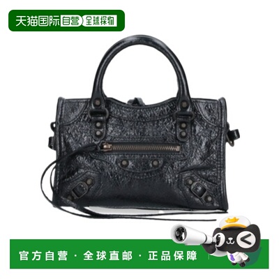 香港直邮BALENCIAGA 女士手提包 8657642ACFH1000 SS2026 黑色