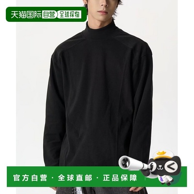 1h可退 日本直邮SBG 男装摩登半高领打底衫 宽松百搭内搭T恤 sbgt