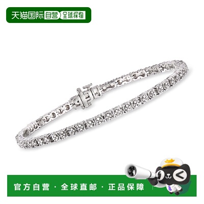 Ross-Simons Diamond Tennis Bracelet in Sterling Silver - 8 i
