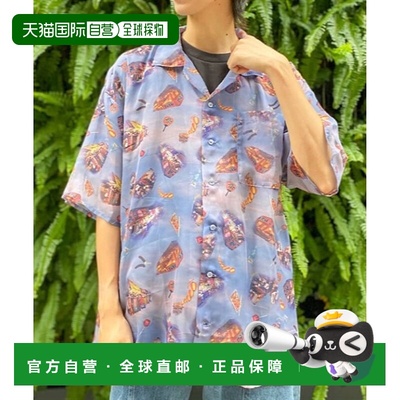 1h可退 日本直邮AXES-X 男士祭典图案印花衬衫 VE81X28AX
