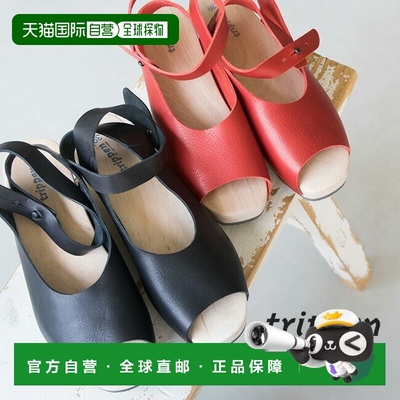 日本直邮ORINOCO trippen Orinoco 踝带木凉鞋 皮革凉鞋