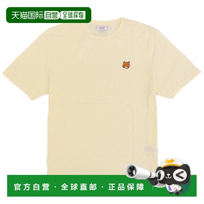 日本直邮Maison Kitsune 女士T恤 PM00107KJ70260063S 棉质 米色