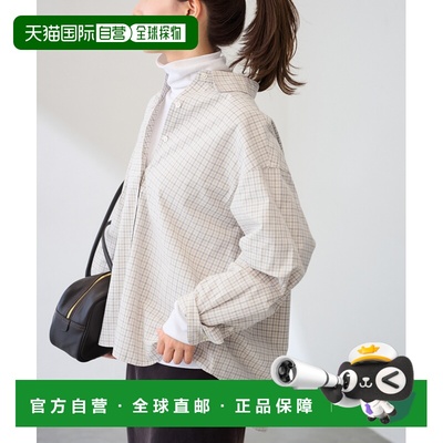 1h可退 日本直邮FRAMeWORK 女装 迷你格纹 宽松长袖衬衫 25050220