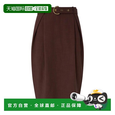 香港直邮PINKO 女士半身裙 106449A2W6L78 CO 深棕色 Edwena Skir