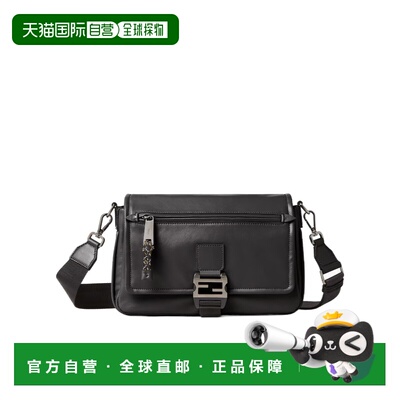 香港直邮FENDI 男士斜挎包 7VA685AV8BF0SAJ SS2026 黑色 Flux 斜
