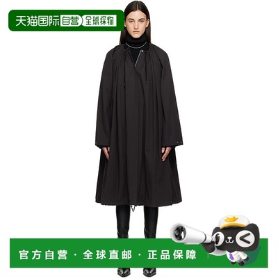 1h可退 香港直邮toteme 女士 黑色 Gathered Parachute 大衣 254W