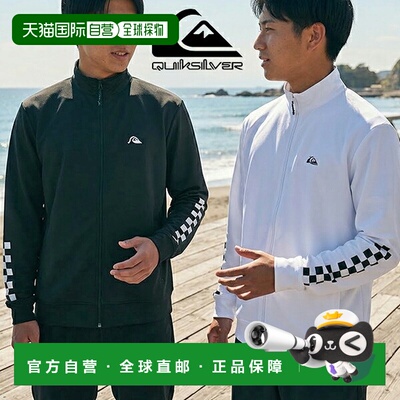 日本直邮Quiksilver CHECKER ZIP 男士长袖拉链防晒衣 QLY261011
