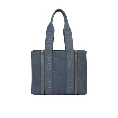 CHLOÉ 女士斜挎包 C24AS383N9340X SS2024 灰色 徽标单肩包