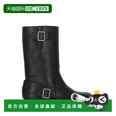 1h可退 香港直邮Courreges 女士 圆头短筒靴 324SAB032CR0068