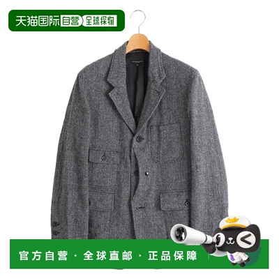 日本直邮Engineered Garments 男士 聚酯羊毛人字纹多功能西装夹