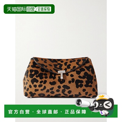 1h可退 香港直邮TOTÊME 女士 T-Lock 迷你豹纹小牛毛手包 254WAL0