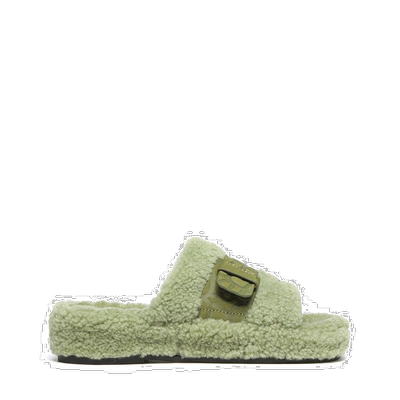 澳大利亚直邮everau外穿懒人卷卷鞋毛拖ins潮羊毛拖鞋女EA2013