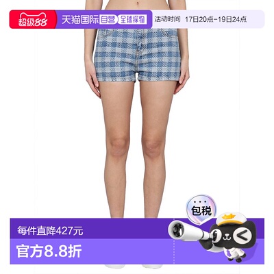1h可退 香港直邮Ami Paris 女士 牛仔迷你短裤 FSO104DE0010