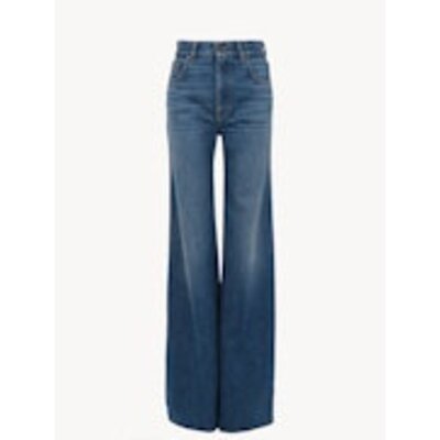 CHLOÉ 女士休闲裤 CH25ADP42251427 AW2025 蓝色 Wide-leg jeans