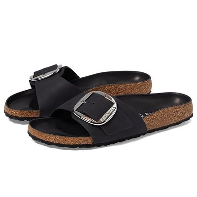 潮奢 Birkenstock 勃肯 女士 Madrid Big 搭扣涂油皮质凉拖