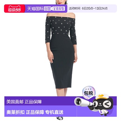 自营Sachin & Babi Fatima Dress - black 美国奥莱直发连衣裙
