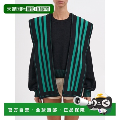 1h可退 香港直邮Adidas 女士 SWEATSHIRT 针织围巾领兜帽 MJW7323