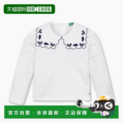 韩国直邮BENETTON儿童童装T恤QATS03411IV潮流穿搭时尚透气高级感