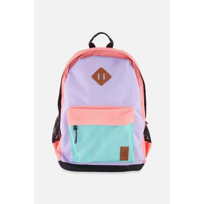 自营deux par deuxKids Backpack Lavender, Turquoise And Orang